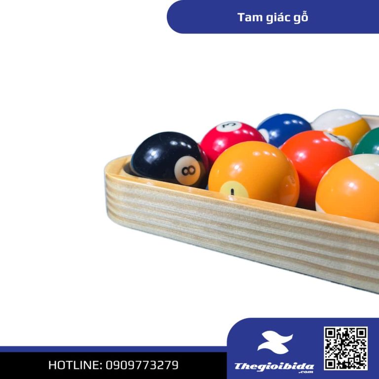 Tam giác gỗ bida lỗ | Dụng cụ xếp bi bida