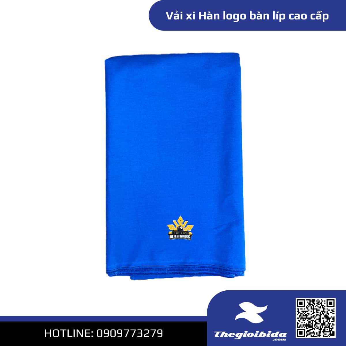 Vải xi Hàn logo bàn bida líp cao cấp | Vải lắp bàn Billiards Libre