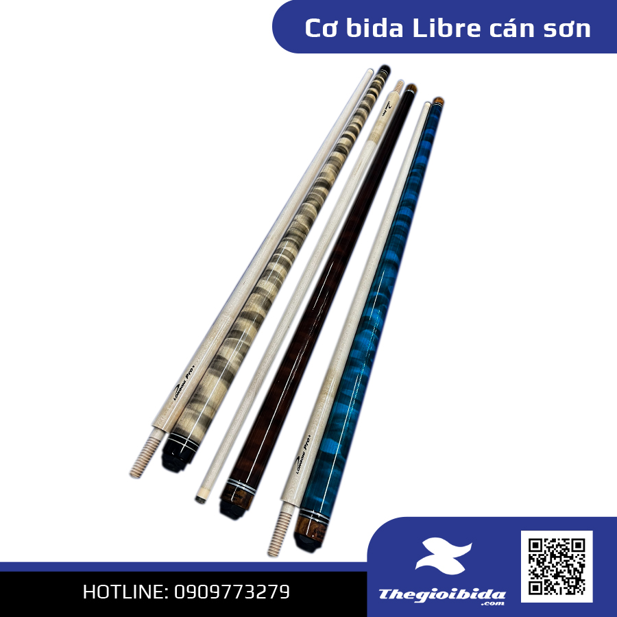 Cơ bida Libre gỗ tự nhiên Cao cấp 440gram - Thế Giới Bida