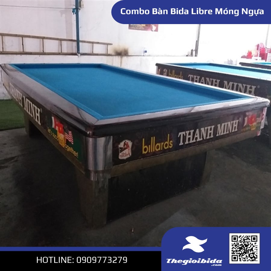 Combo Bàn Bida Libre Móng Ngựa Đá Trung Quốc - Thế Giới Bida