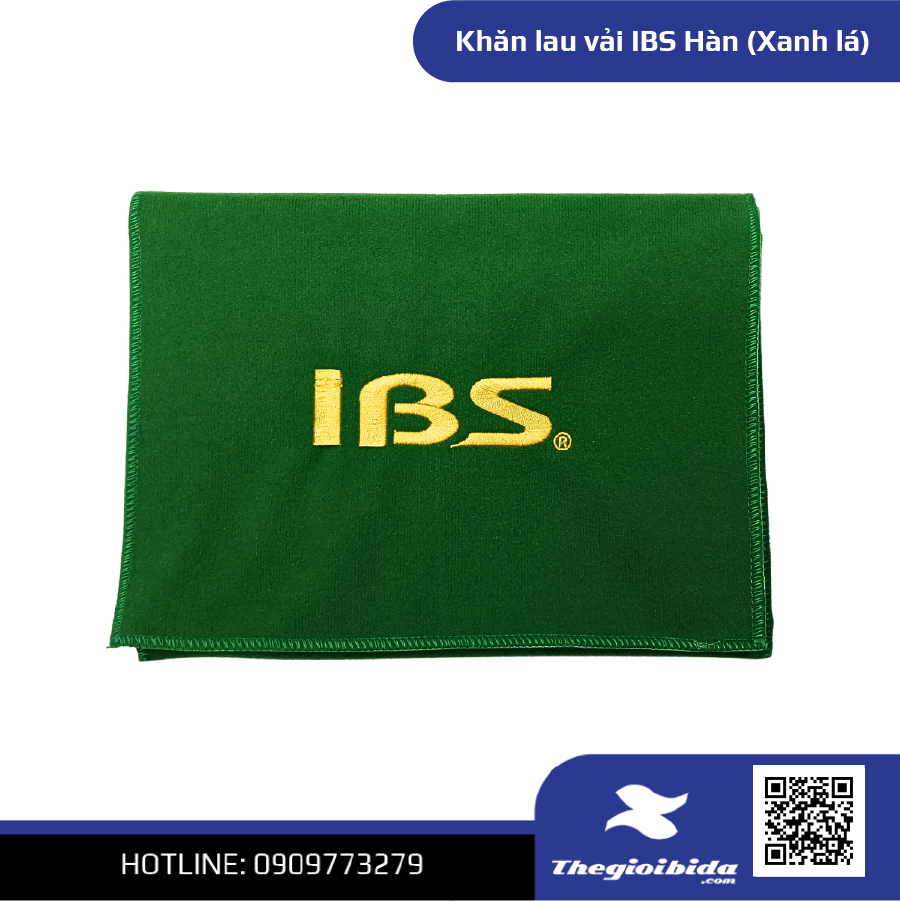 Khăn lau vải IBS Hàn (Xanh lá) | Thế Giới Bida
